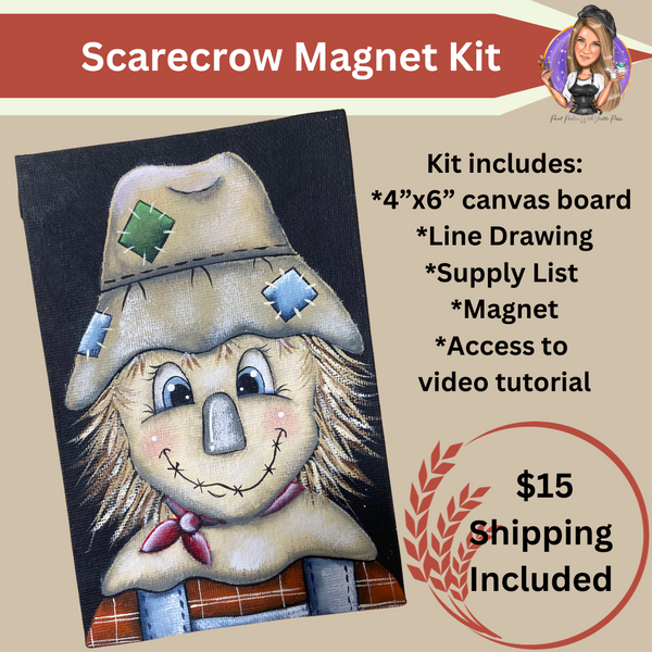 Scarecrow Magnet Kit – OldeThymesPaintParties